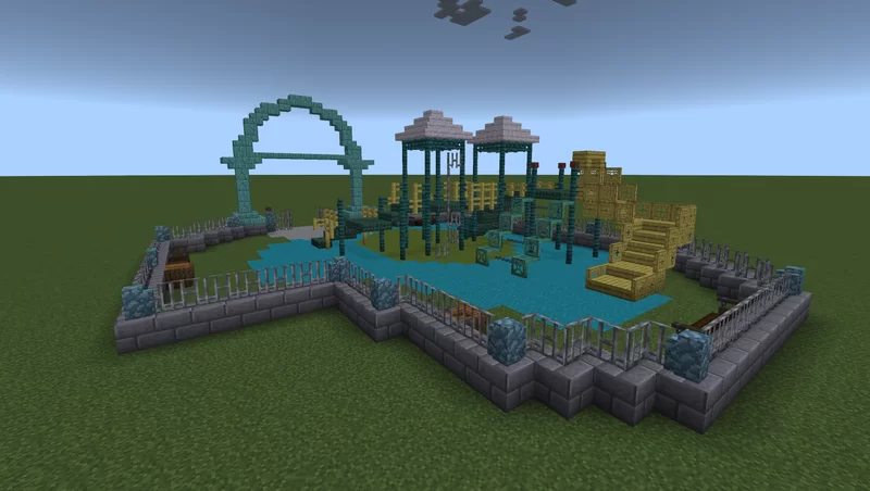 Fenced in Playground - Tadpole Playground, City Builds Minecraft Map