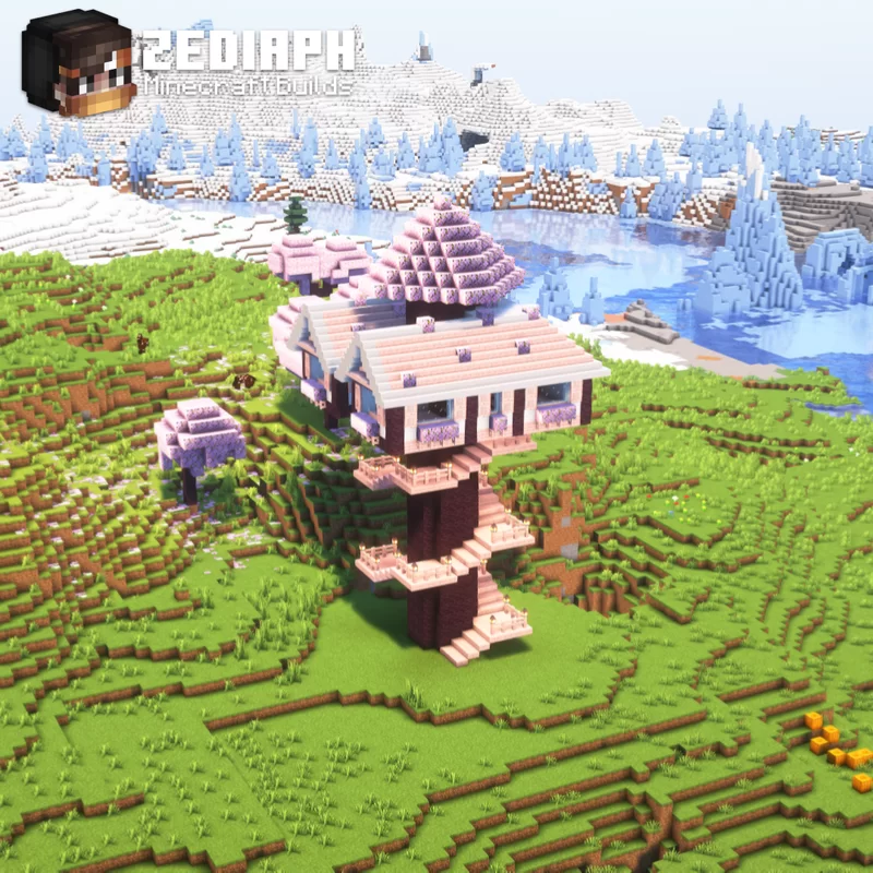 Cherry Tree House - Zediaph Minecraft Map