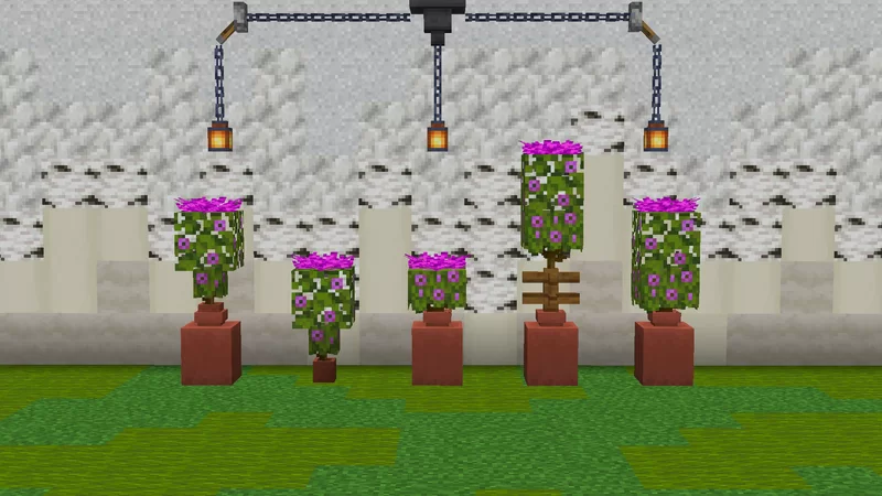 Modern flower pots design Minecraft Map