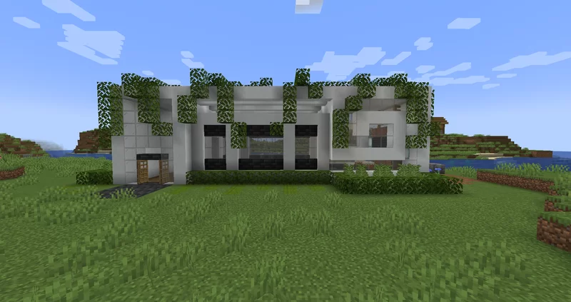 Small Greek-Style Slug-Looking House with Burial Site Minecraft Map