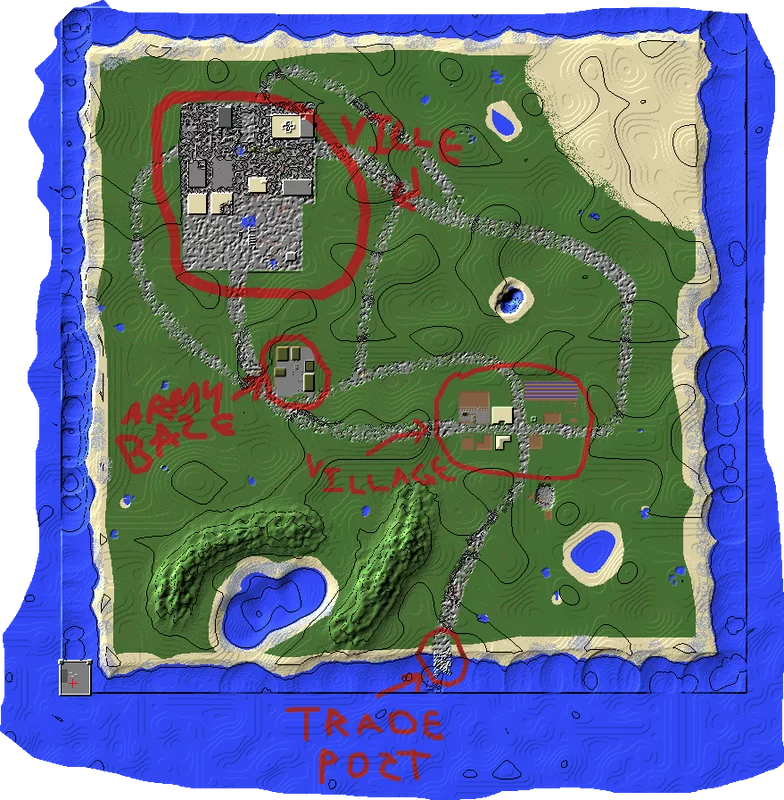 HunterZ isolated Minecraft Map