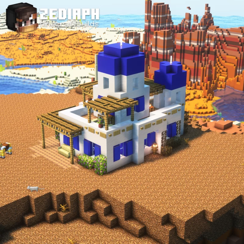 Santorini Greek House - Zediaph Minecraft Map