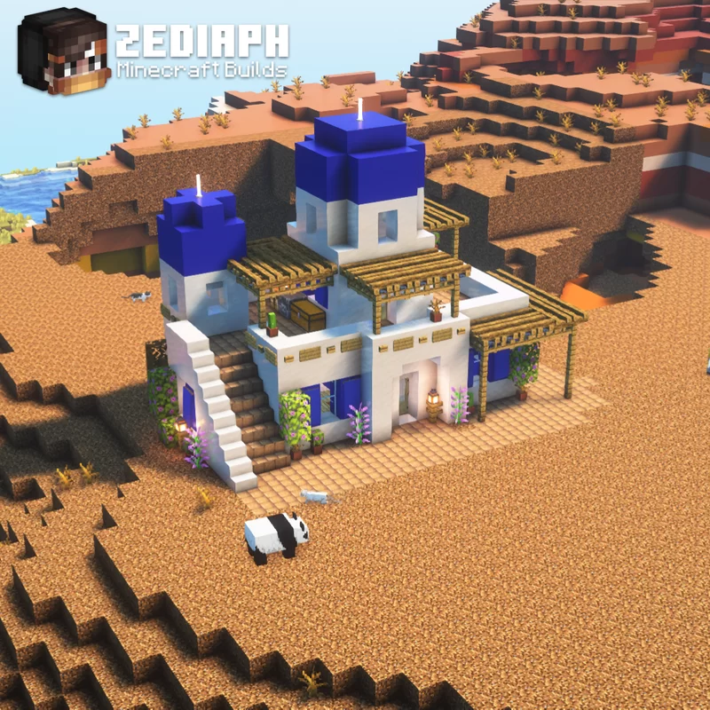 Santorini Greek House - Zediaph Minecraft Map
