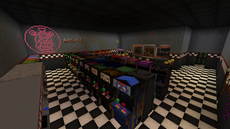 FNAF arcade location Minecraft Map