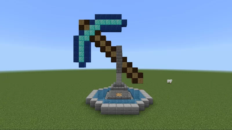 Pickaxe Fountain Minecraft Map