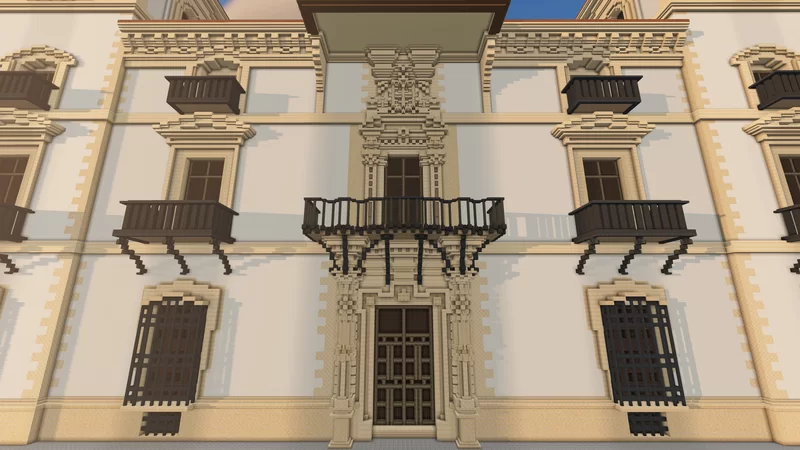 Toledo in Minecraft: Palace of the Towers, Tembleque (Spain) Minecraft Map