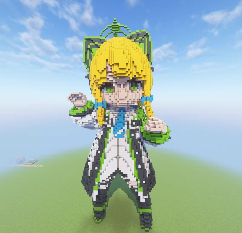 Midori Saiba Statue Minecraft Map
