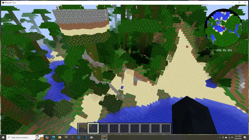 House on top of Jungle Tree with beginning mine for Java Minecraft v 1. ...