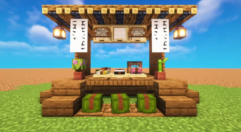 Sushi Stall (Schematic) Minecraft Map