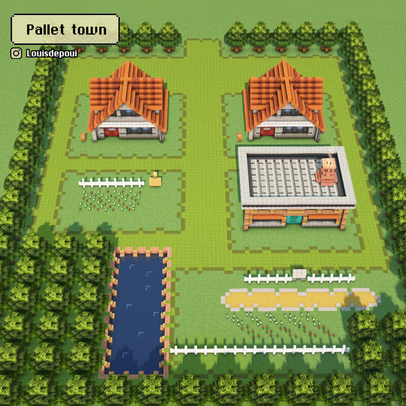 Pokemon Pallet Town Map