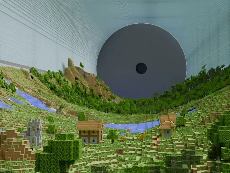 O'Neill Cylinder bedrock port by D.W.S system Minecraft Map