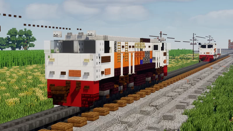 CC 203 & 206 Kereta Api Indonesia Train Minecraft Map