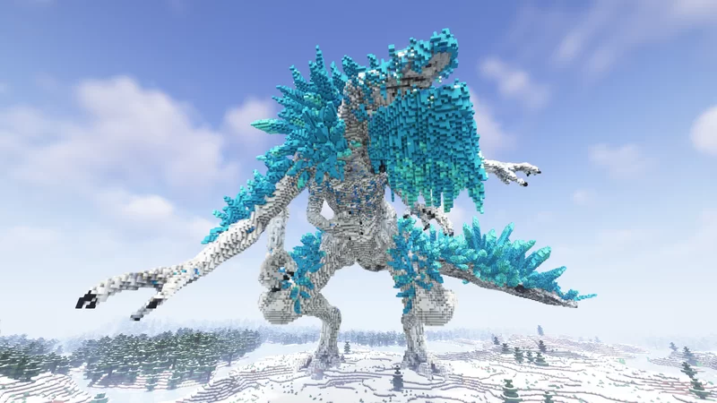 Minecraft Crystal Monster Statue Minecraft Map