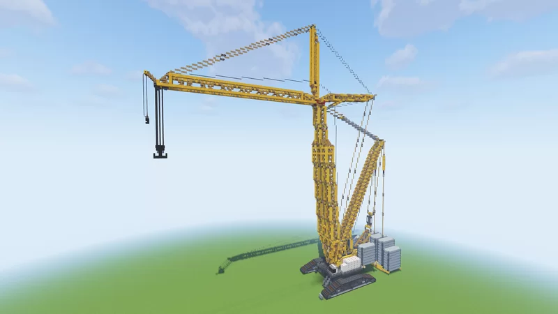 Liebherr LR 13000 Crawler Crane (1.5:1 Scale) Minecraft Map