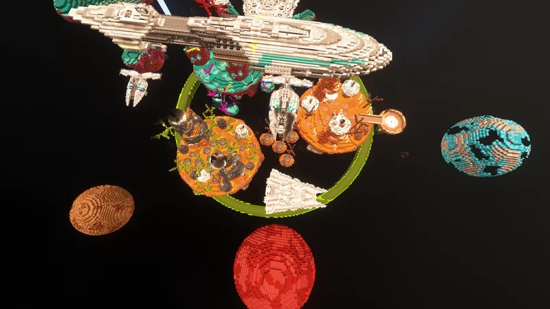 Galaxy/Space Spawn Minecraft Map