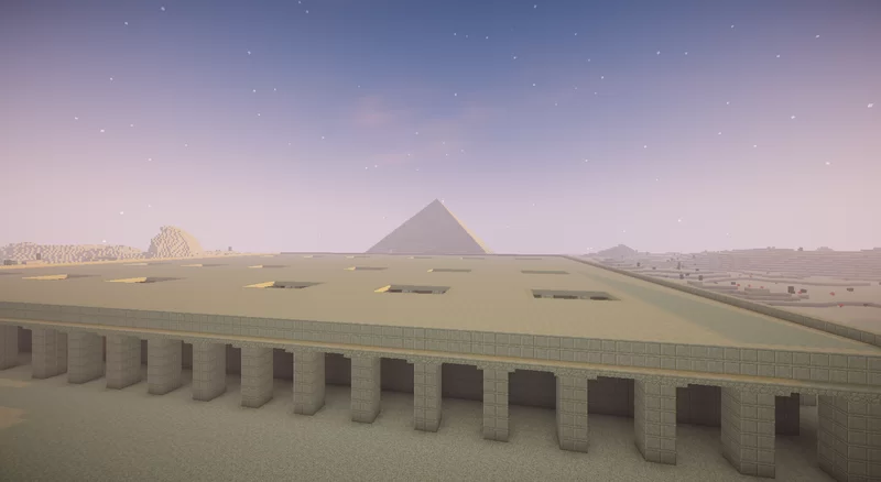 Pyramid and Labyrinth of Hawara Minecraft Map