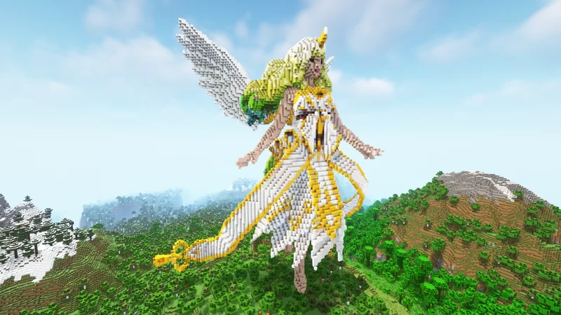 Minecraft Unicorn Angel Statue Minecraft Map