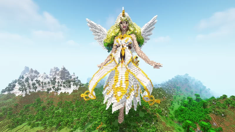 Minecraft Unicorn Angel Statue Minecraft Map