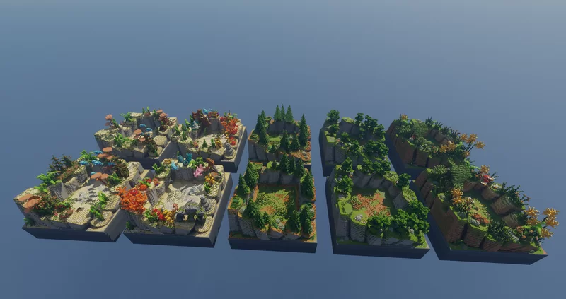 Set of 10 Practice/Duel Arenas Minecraft Map