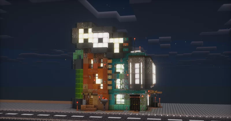 Hot Guy Cyberpunk HQ Minecraft Map