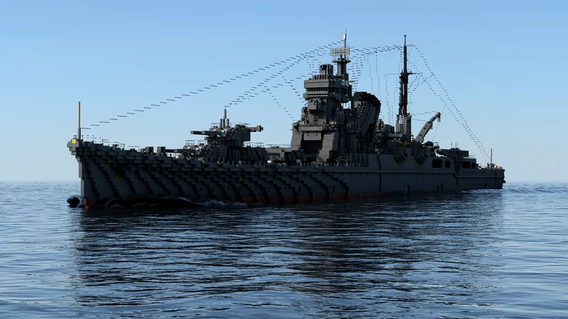 2:1 IJN Tone 1944 Minecraft Map