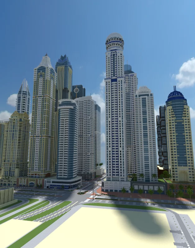 Dubai Marina Minecraft Map