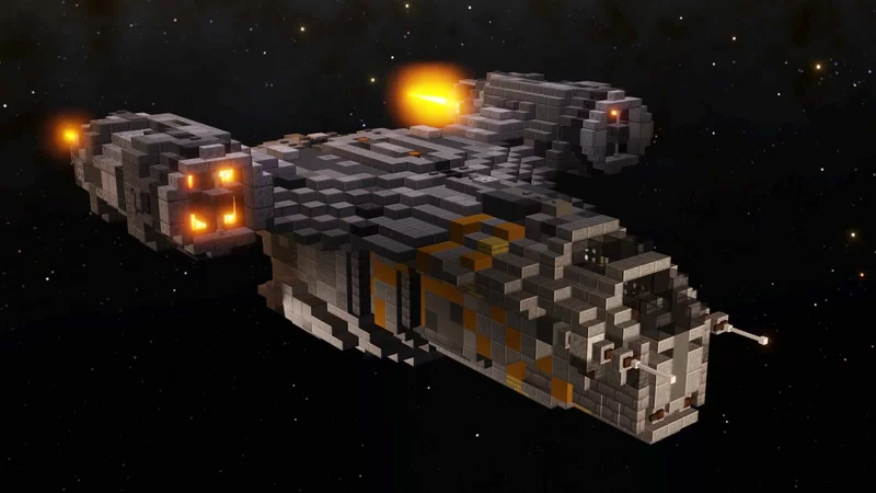 Star Wars - ST-70 class Razor Crest M-111 Assault Ship Minecraft Map