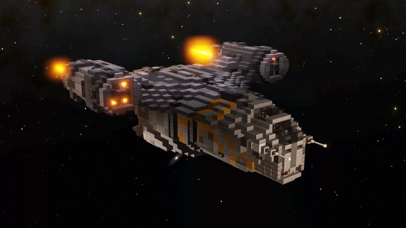 Star Wars - ST-70 class Razor Crest M-111 Assault Ship Minecraft Map