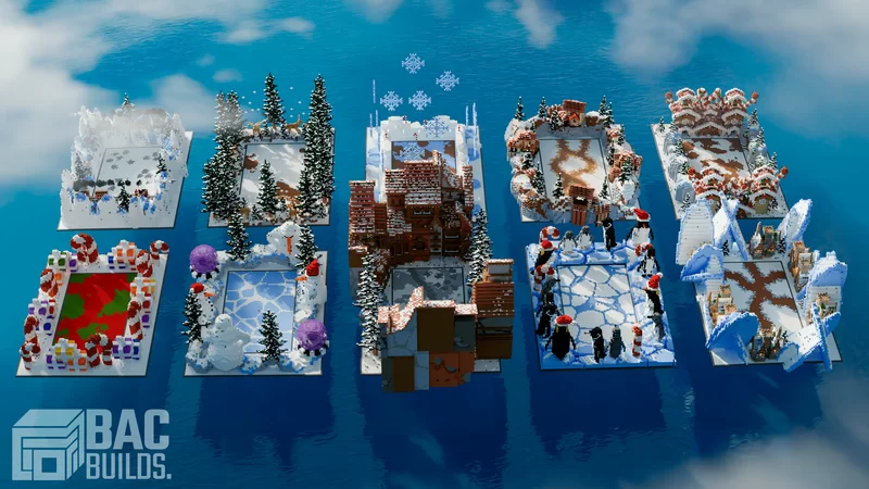 Pack x10 Arenas Christmas Theme Minecraft Map