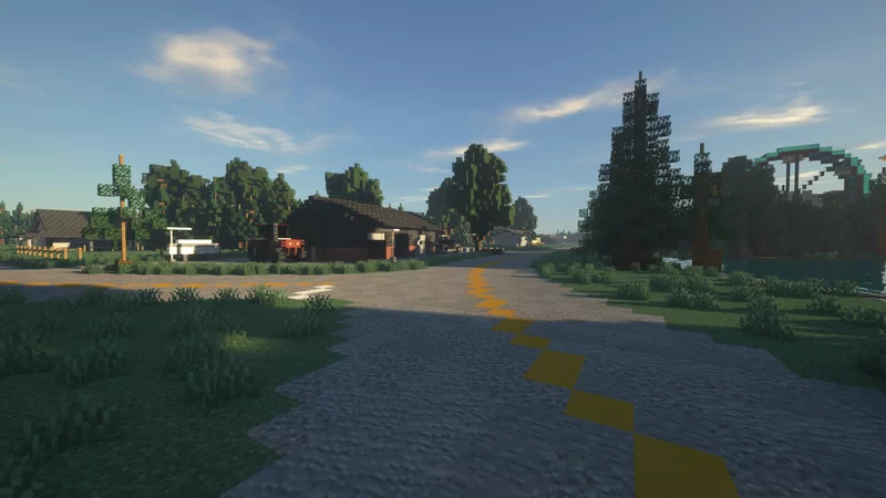 Small Town and Fairgrounds Minecraft Map