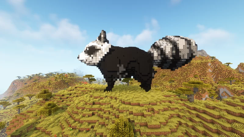 Minecraft Raccoon Statue Free Minecraft Map