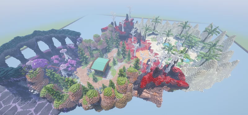 MultiBiome Arena | Download | 390x300 Minecraft Map