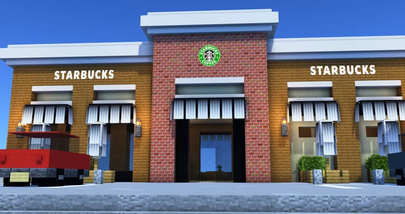 Starbucks Coffee | Interior | Download Minecraft Map