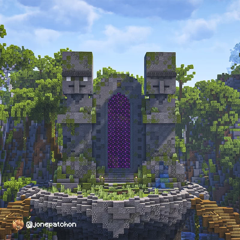 Jungle villager portal Minecraft Map