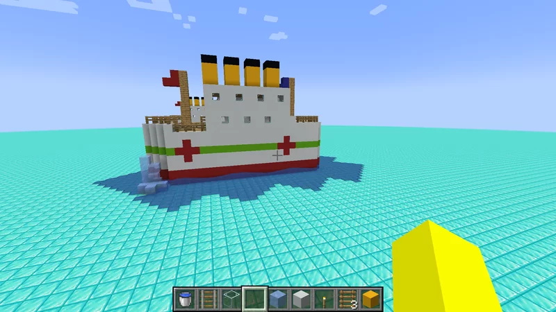 HMHS Britannic in Diamond World Minecraft Map