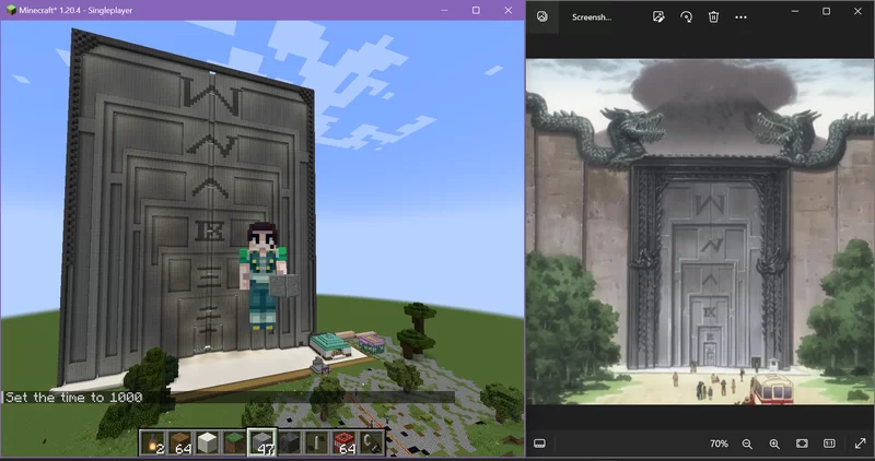 HxH Zoldyck Gates Minecraft Map