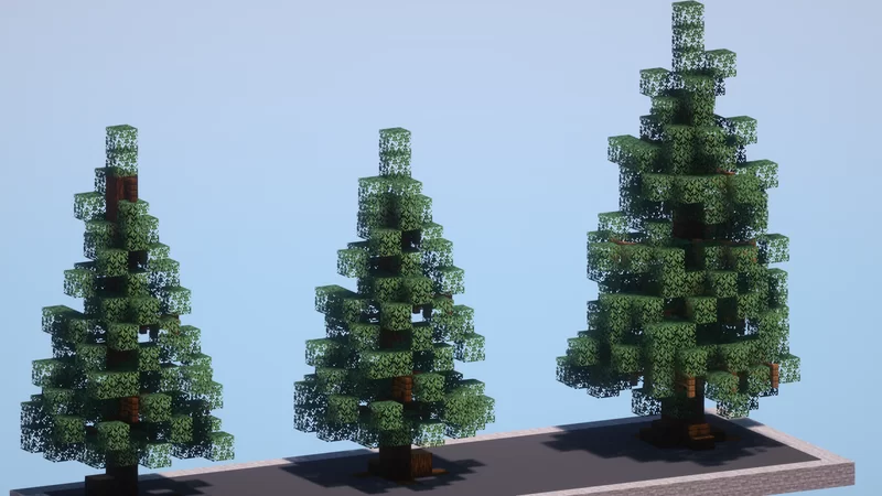 Custom Spruce Trees Pack Minecraft Map