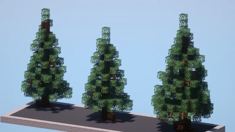 Custom Spruce Trees Pack Minecraft Map