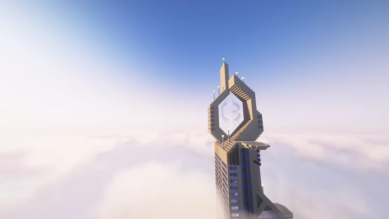 The Borg tower from Lego Ninjago schematic Minecraft Map