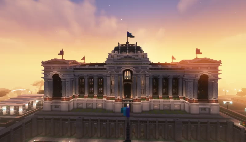 Montego Bay Parliament Building [Hellominers] Minecraft Map