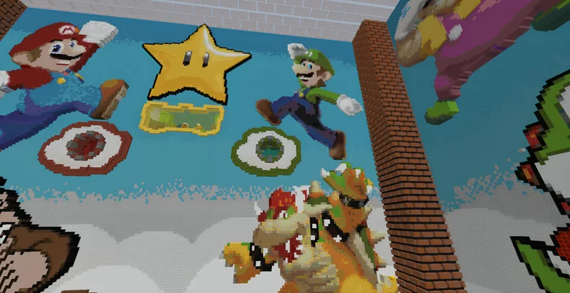 mapa box pvp de mario Minecraft Map