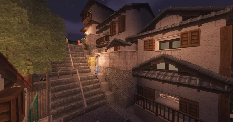 Fukaya 深谷市 | Japanese High School + Japanese City Minecraft Map