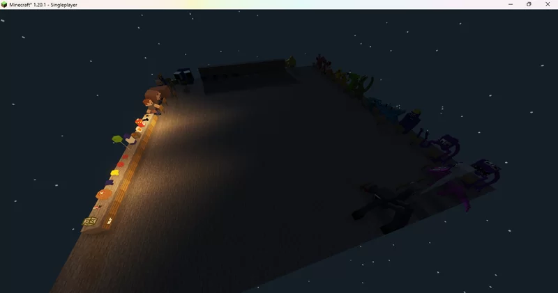 Rainbow Friends texture pack showcase map Minecraft Map