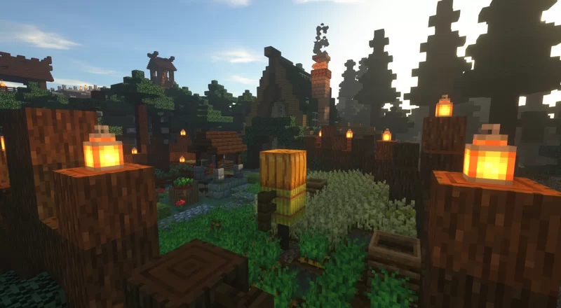 Towns on our Server Minecraft Map