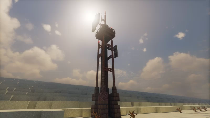 abandoned radio tower in the desert (FREE DOWNLOAD) Minecraft Map