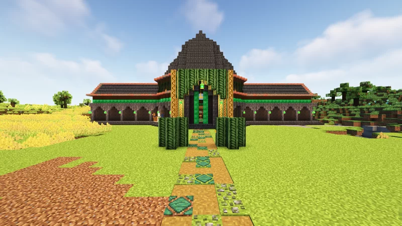 All The Mods 9 Minecraft ATM9 Builds - Building A Villager Trading Hall ...