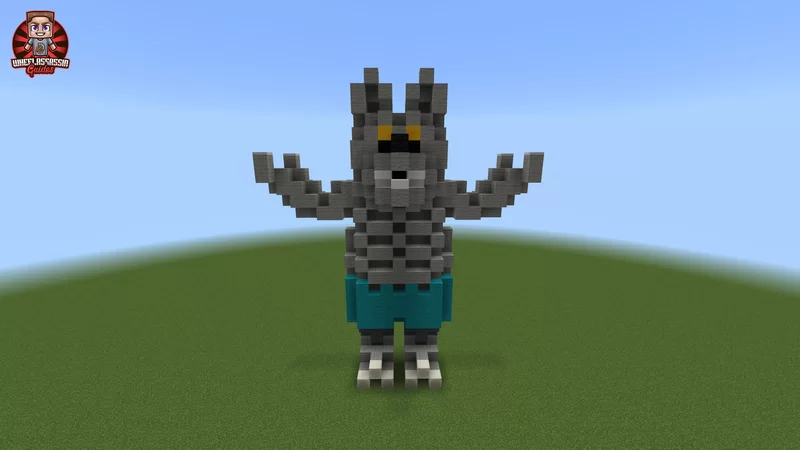 A werewolf statue!! Minecraft Map