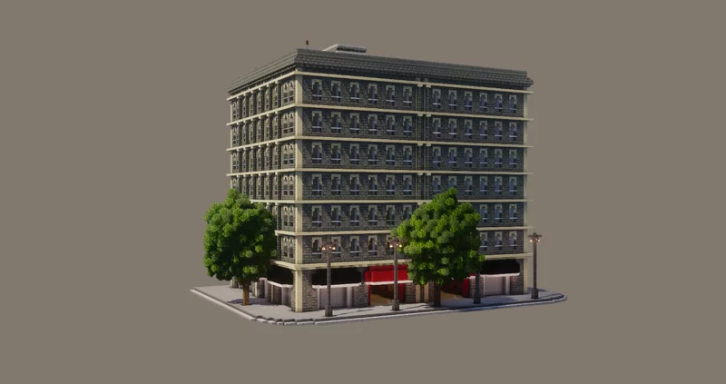 Residential Building Model V6 Minecraft Map