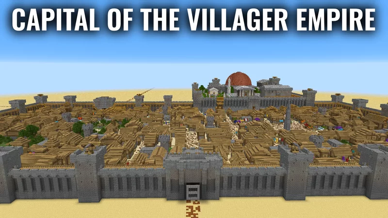 Capital City of the Villager Empire Minecraft Map