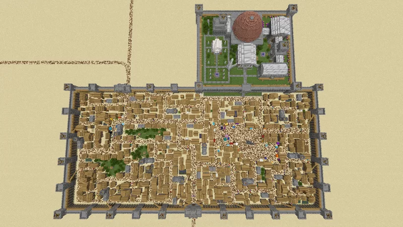 Capital City of the Villager Empire Minecraft Map